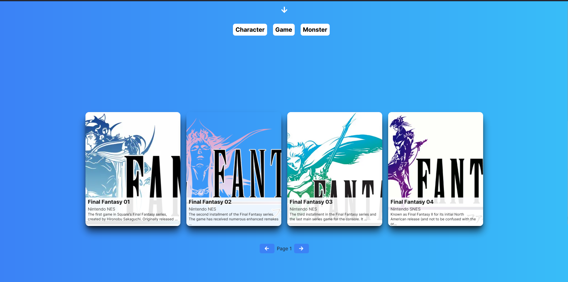 GitHub - thedraxx/FinalFantasy-Cards