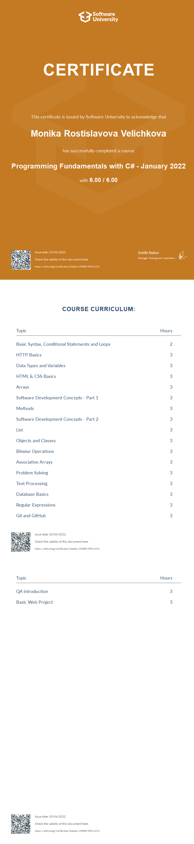 GitHub - MonikaVelichkova/SoftuniCourses: Contains solutions and certifications from my learning ...