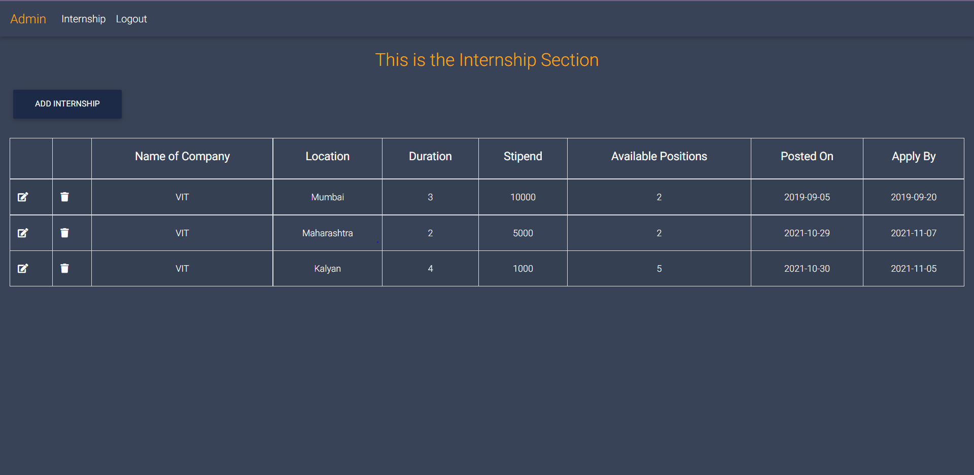 GitHub - Dhanshree019/VIT-Internship-Portal