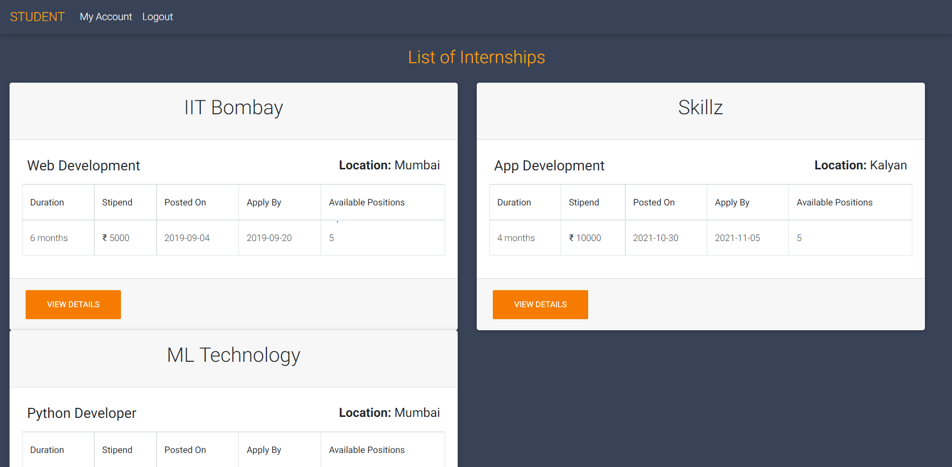 GitHub - Dhanshree019/VIT-Internship-Portal