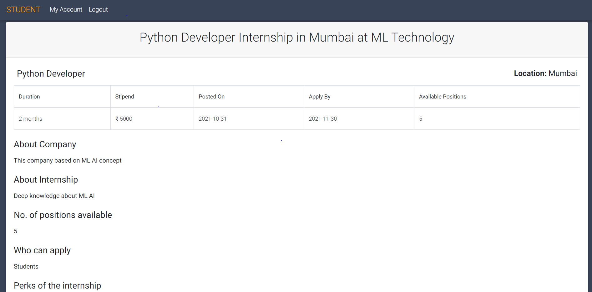 GitHub - Dhanshree019/VIT-Internship-Portal