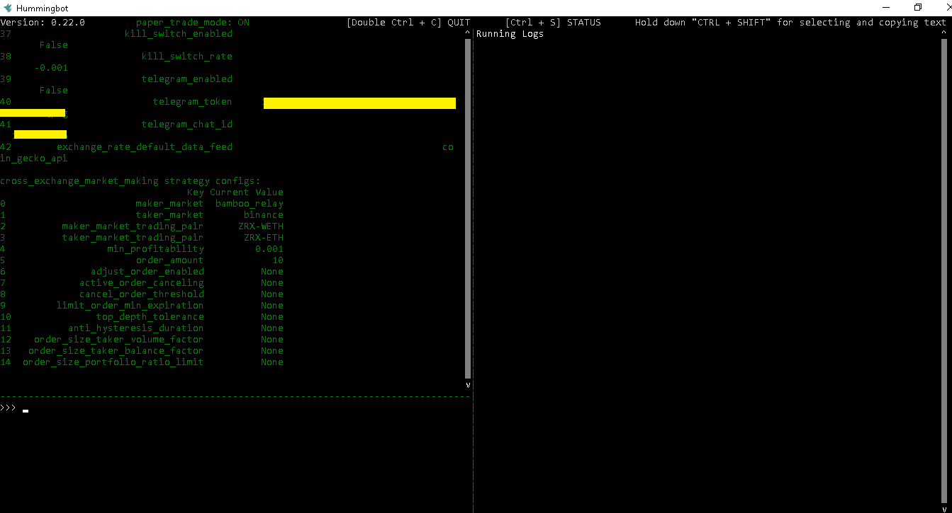 [BUG]XEMM config sets parameters to none when no api key is entered · Issue #1248 · hummingbot ...