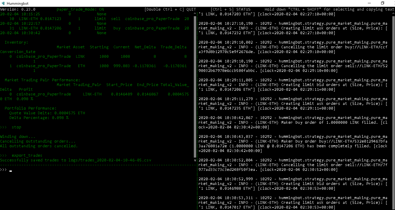 [BUG] Error exporting trades in Windows · Issue #1302 · hummingbot/hummingbot · GitHub