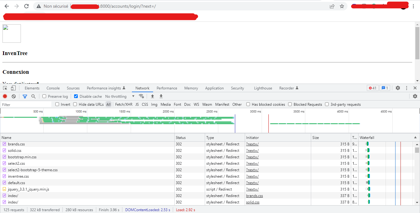 Can't run inventree with static files : 302 redirections on startup · Issue #4613 · inventree ...