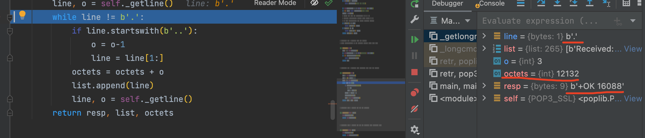 pop3 retr incomplete content while meet `.\r\n`, not actual email size · Issue #95252 · python ...