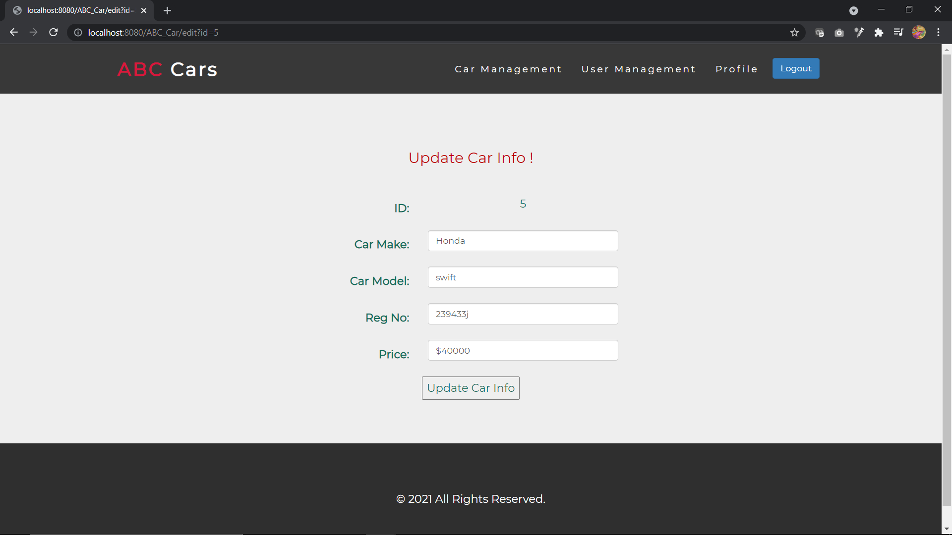 Github Rishi 8 Abc Cars Portal