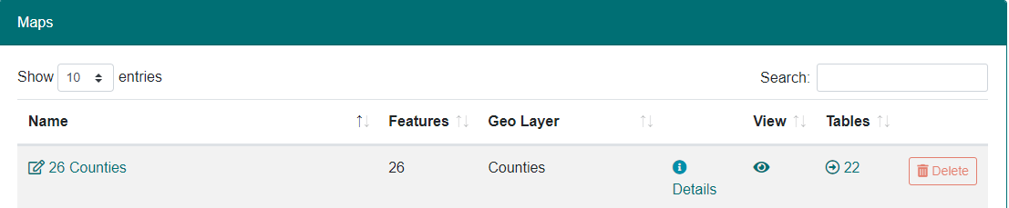 [BUG] Tables associated with Maps not appearing in dev · Issue #565 ...