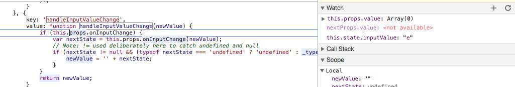 textbox input clears after selecting a value from the options using redux and onInputChange ...