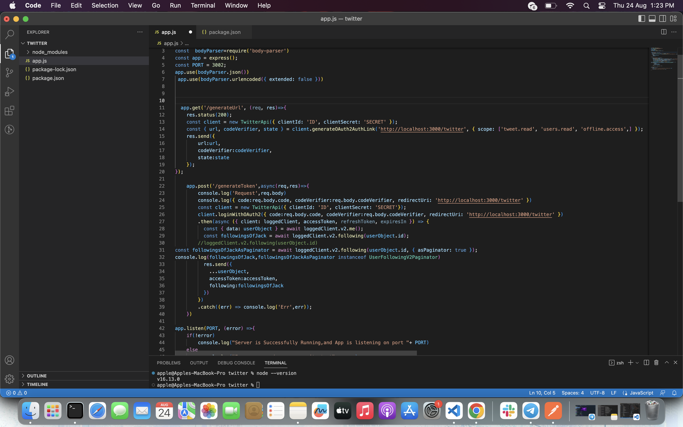 Value passed for the authorization code was invalid. · Issue #496 · PLhery/node-twitter-api-v2 ...
