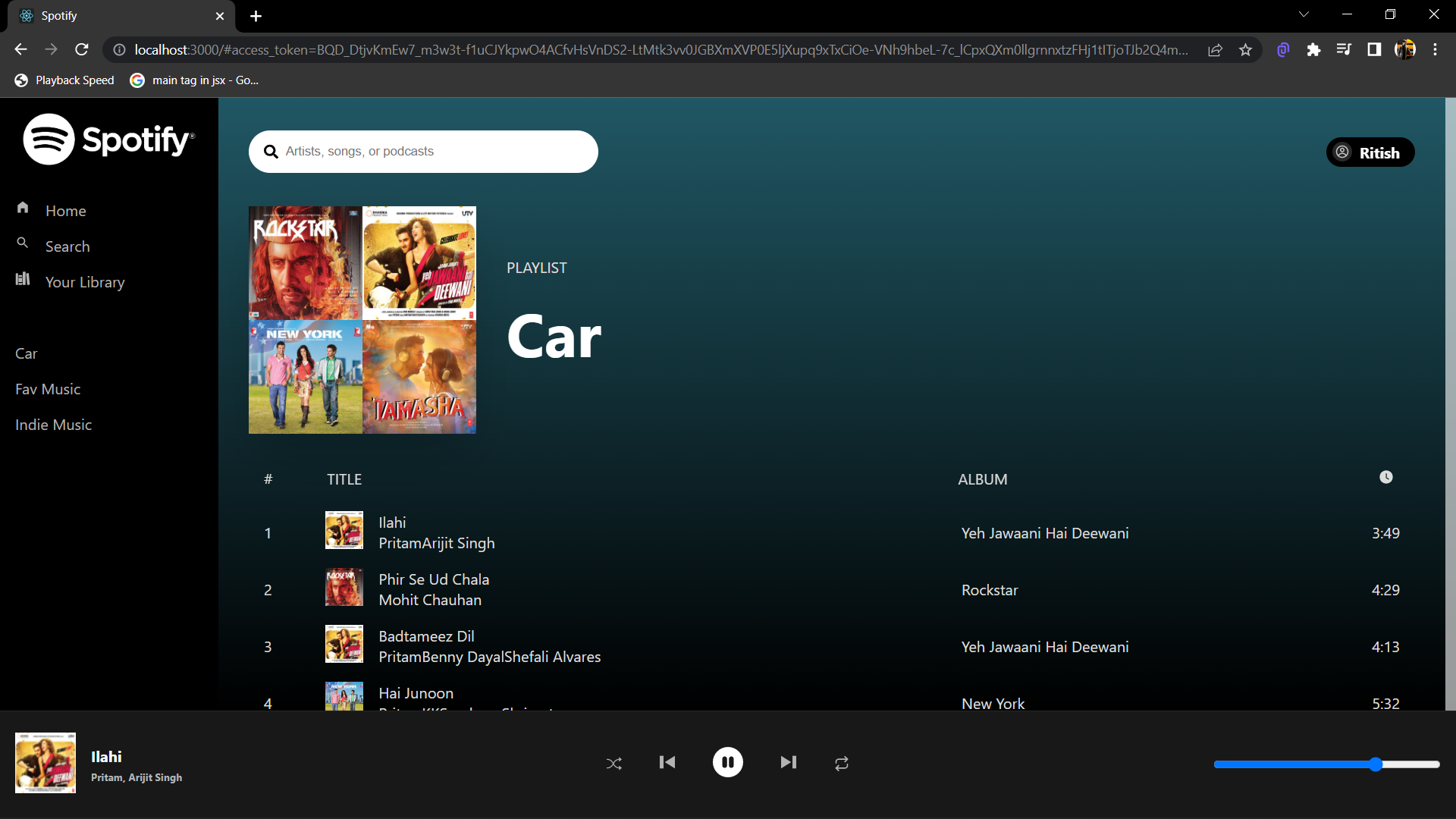 GitHub - ritish1912/Spotify-Clone: A Spotify clone developed using ...