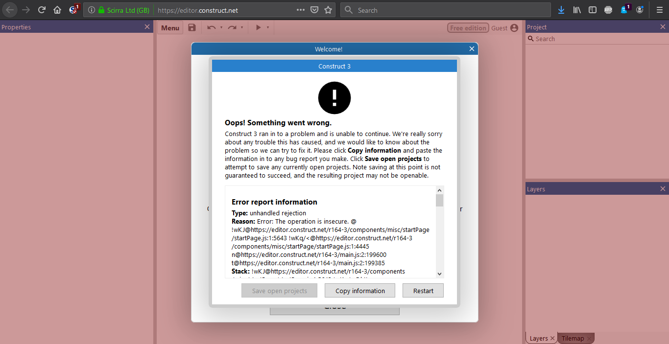 Can't Use Construct3 Editor !!! · Issue #3371 · Scirra/Construct-bugs ...