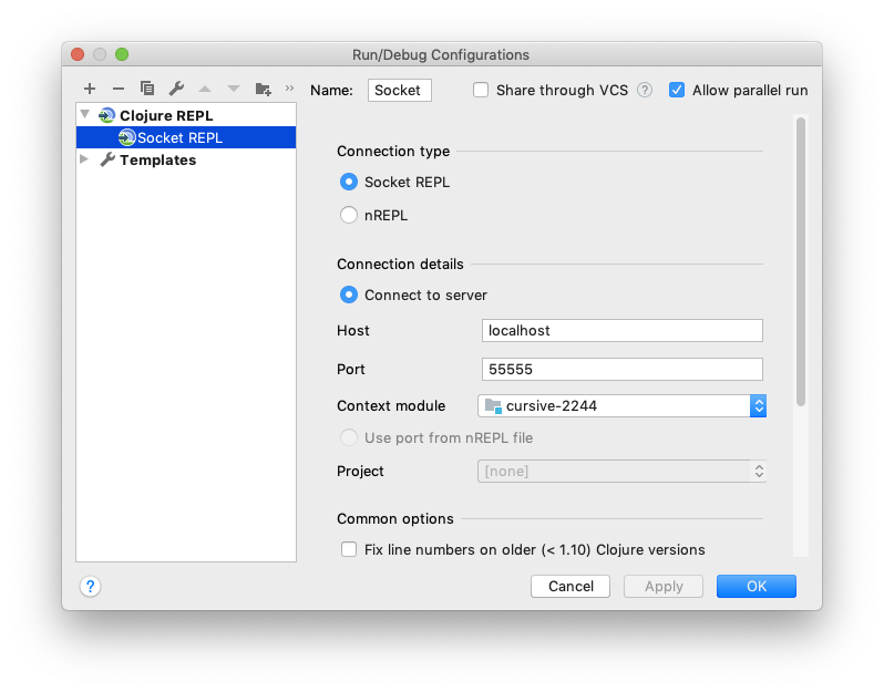 Evaluate forms in REPL namespace ignored in new socket repls · Issue #2244 · cursive-ide/cursive ...