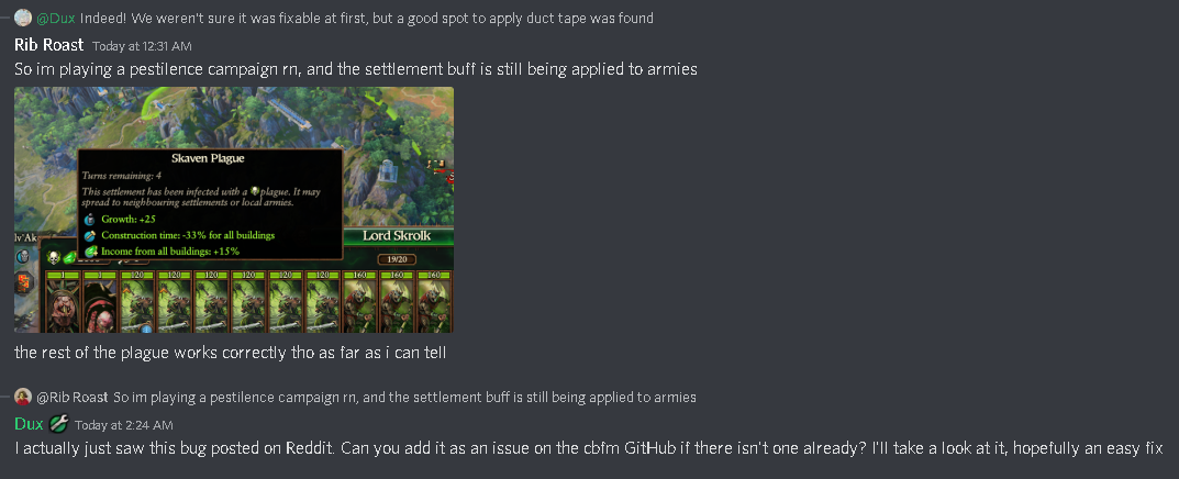 Pestilens plague settlement buff applied to armies. · Issue #445 · chadvandy/cbfm_wh3 · GitHub