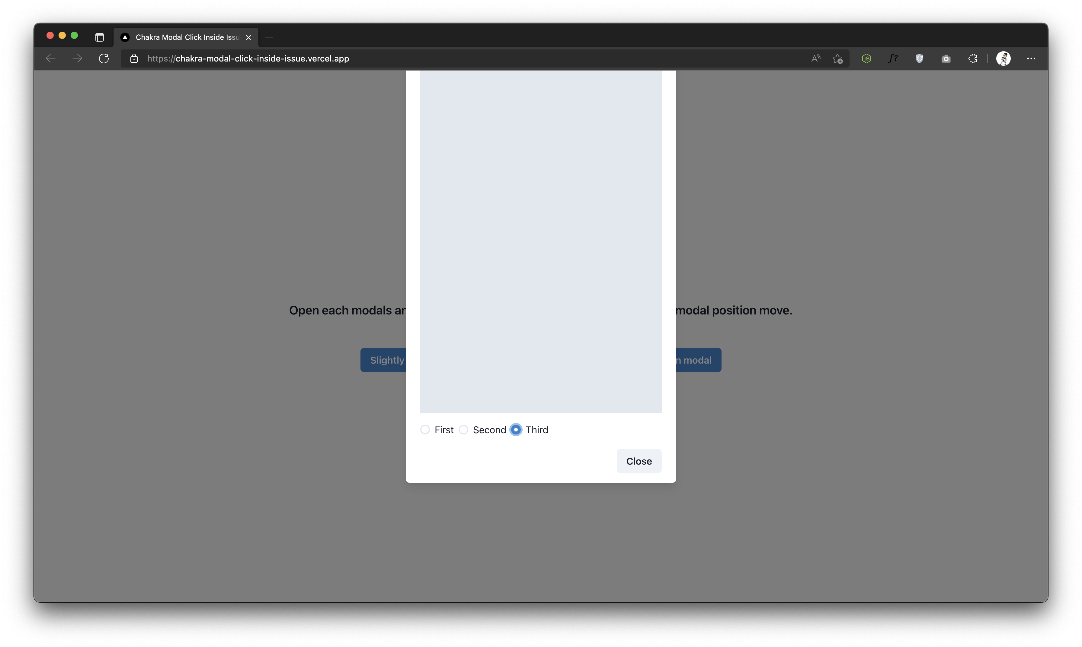 modal-position-is-affected-when-a-radio-button-is-clicked-inside-a