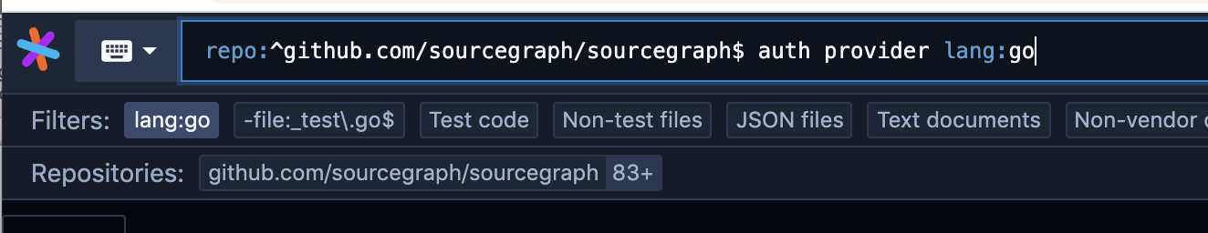 Automatically Suggested Filter Disappears After Selecting It · Issue 10457 · Sourcegraph 