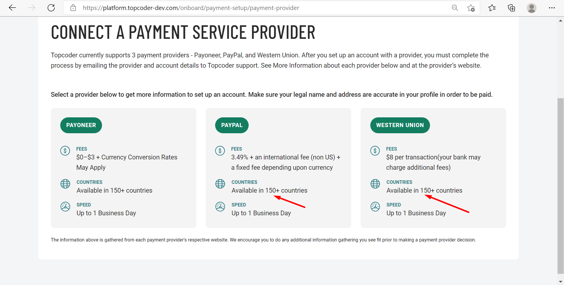 Minor UI issue in the Payment set-up screen and sub screens. · Issue #105 · topcoder-platform ...