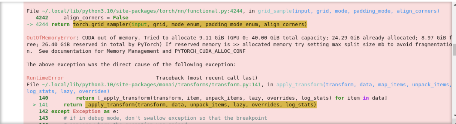 Auto3Dseg cuda OOM during Ensembling · Issue #1505 · Project-MONAI ...