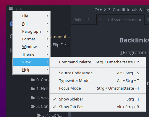 Autostart Show Sidebar and Tab Bar · Issue #2378 · marktext/marktext ...