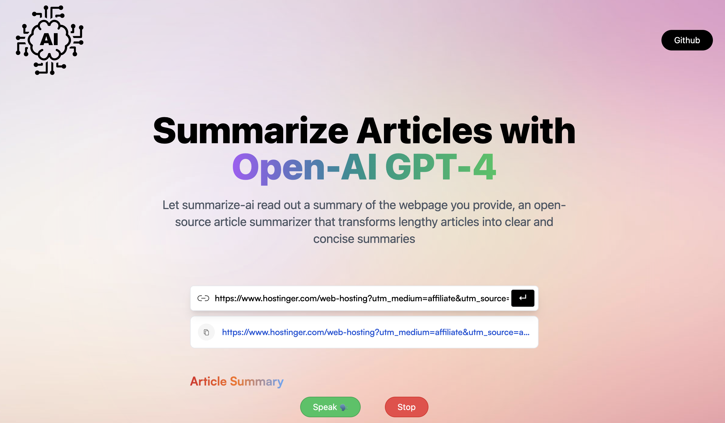 GitHub - austinsebi/ai-summarizer