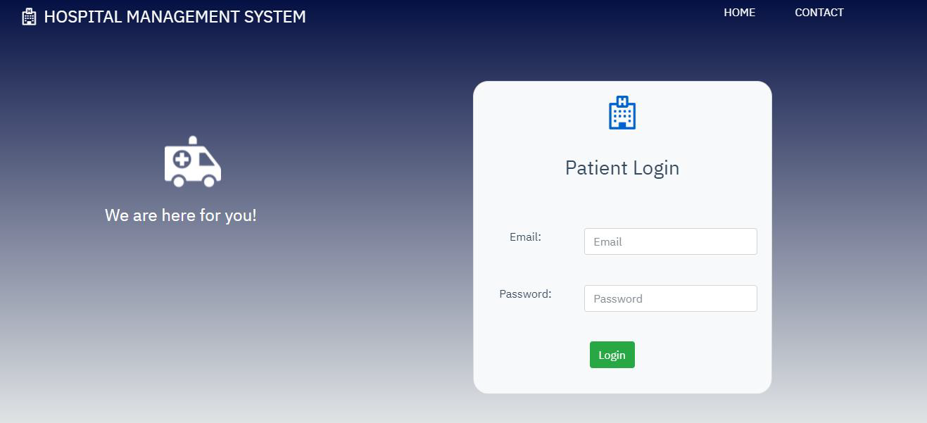 GitHub - DipeshDhandha07/Hospital-Management-System: Project created using xampp, php, mysql ...