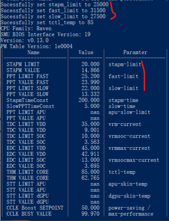 [Bug]When the program crashes, the TDP limit value is set incorrectly ...