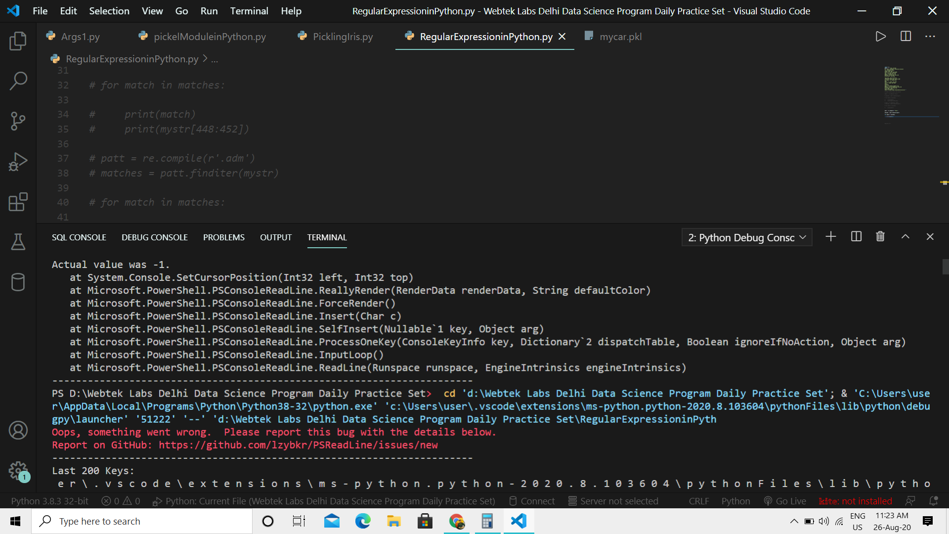 I Found The Bugs In The Vscode Powershell · Issue 1772 · Powershell