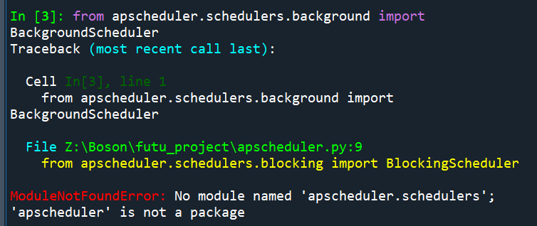 No module named 'apscheduler.schedulers' · Issue #731 · agronholm/apscheduler · GitHub