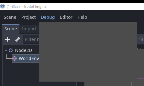 Setting the background mode to canvas in a WorldEnvironment node turns godot interface unusable ...