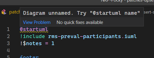 Bug: Diagrams with no name set, get warning · Issue #447 · qjebbs/vscode-plantuml · GitHub