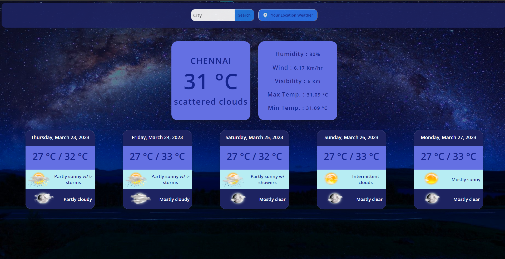 GitHub - d3bn4th/Weather-Forcast: Weather application which displays ...