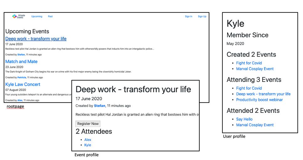 Github Kyle Lawprivate Events A Full Stack Event Organizing Webapp Powered By Ruby On Rails
