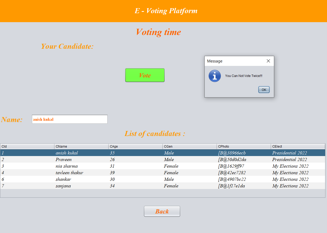 GitHub - tejo-lakshmi/Online-Voting-System: Online Voting System