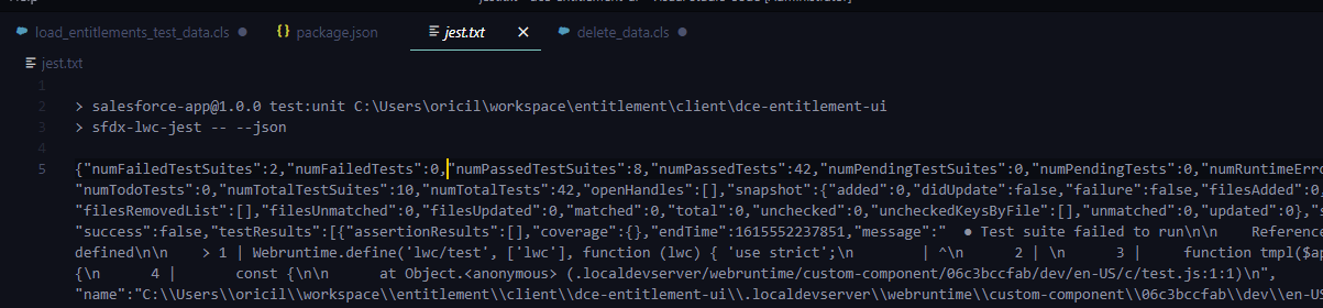 Remove The Header From The Sfdx Lwc Jest Json Output · Issue 203 2947