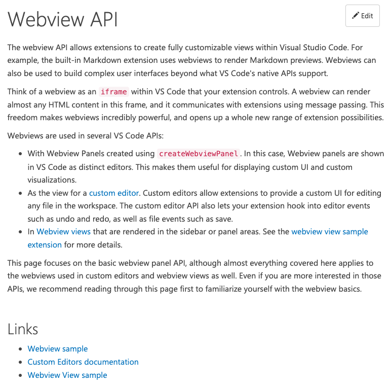 Unify Webview and WebviewView APIs · Issue #175455 · microsoft/vscode · GitHub