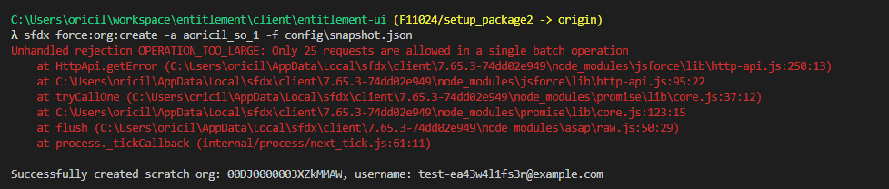 Jsforce threw an Exception while using sfdx · Issue #1044 · jsforce/jsforce · GitHub