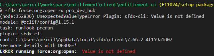 Unable to perform any action with SFDX CLI · Issue #516 · forcedotcom/cli · GitHub