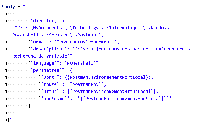 Code snippet : replace by variables values for body · Issue #467 · postmanlabs/postman-code ...