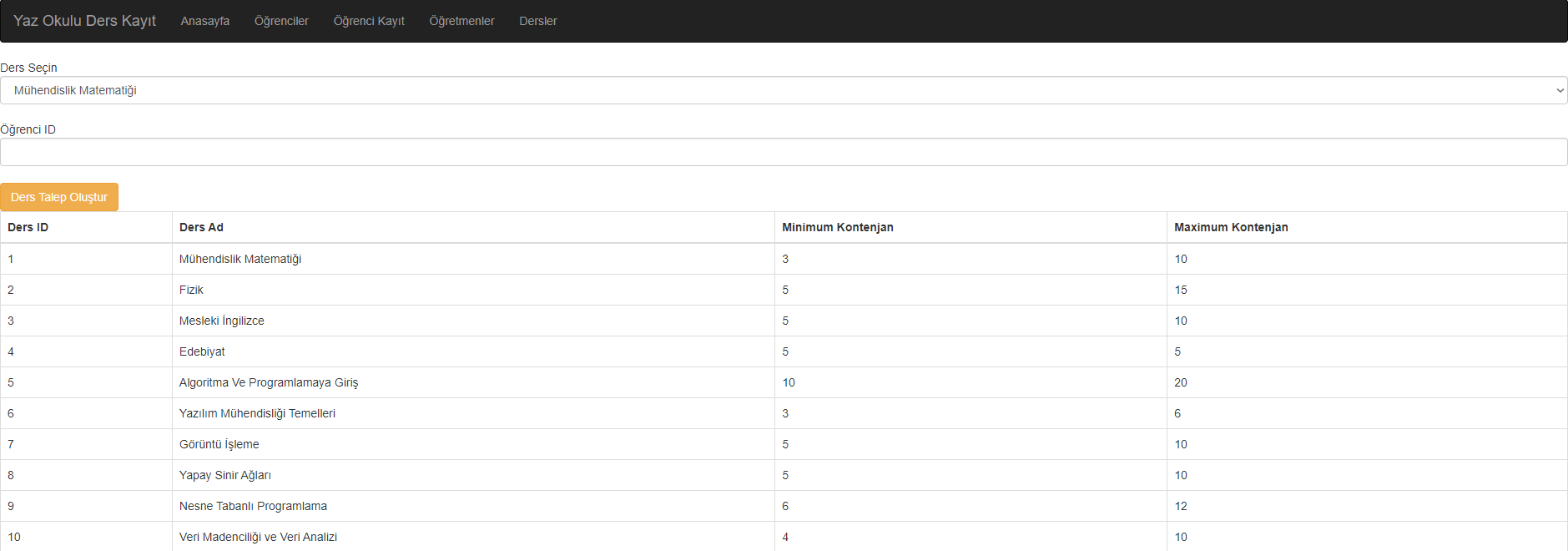 GitHub - alparslanakbas/Yaz-Okulu: Kurumsal Mimari Yapı İle Yaptığım İlk Projem