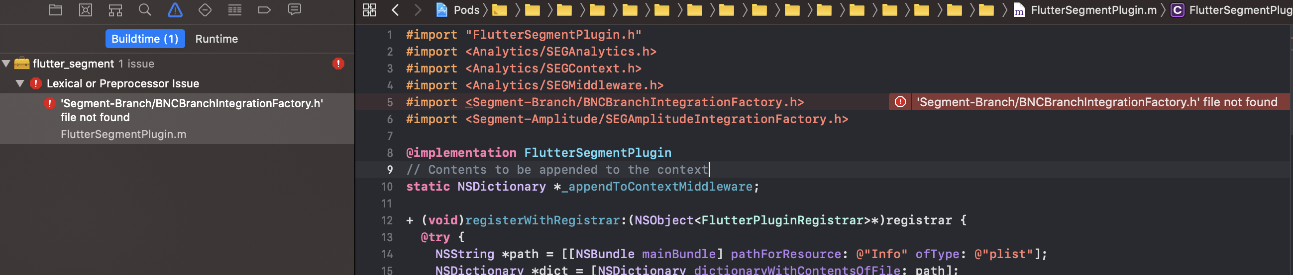 Segment Branch Bncbranchintegrationfactory H File Not Found · Issue 31 · Claimsforce Gmbh