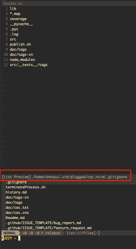 The coc list preview buffer is not automatically closed · Issue #2620 · neoclide/coc.nvim · GitHub