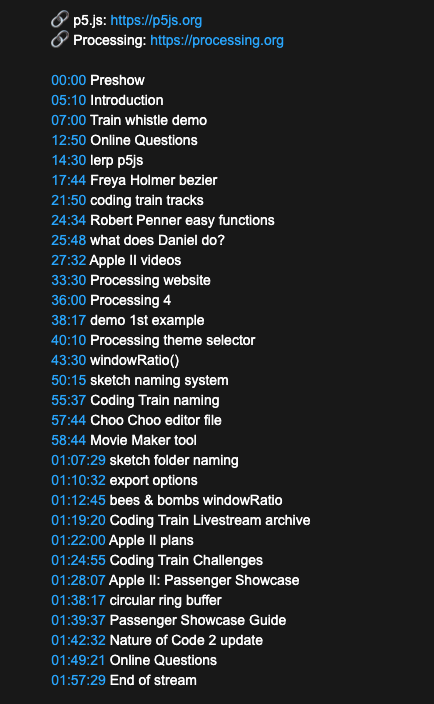 Coding Train Livestream Data · Issue 594 · Codingtrain · Github