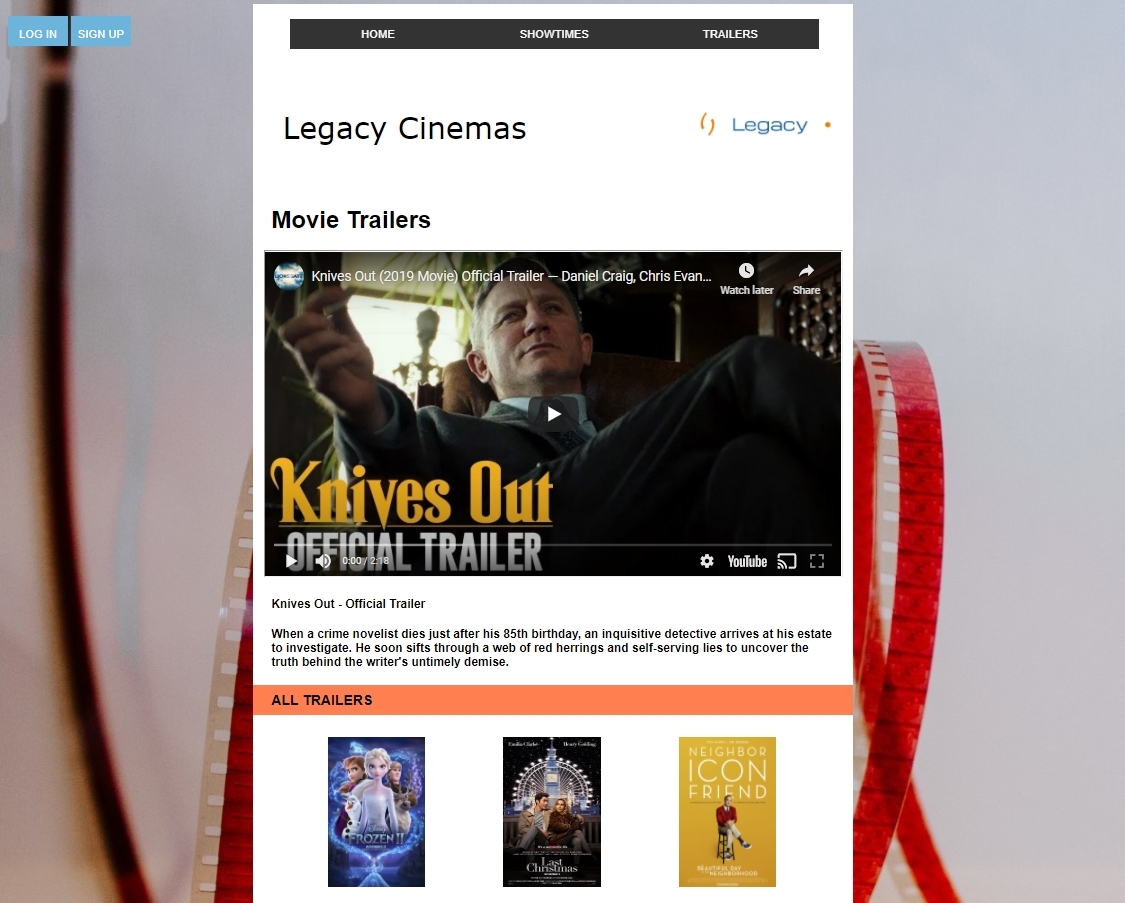 GitHub - fzayed/legacy-cinemas-website