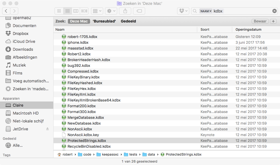 Mac File Open Search does not find kdbx · Issue #553 · keepassxreboot ...