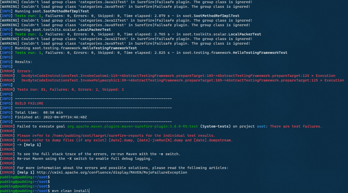 mvn install Error · Issue #1853 · soot-oss/soot · GitHub