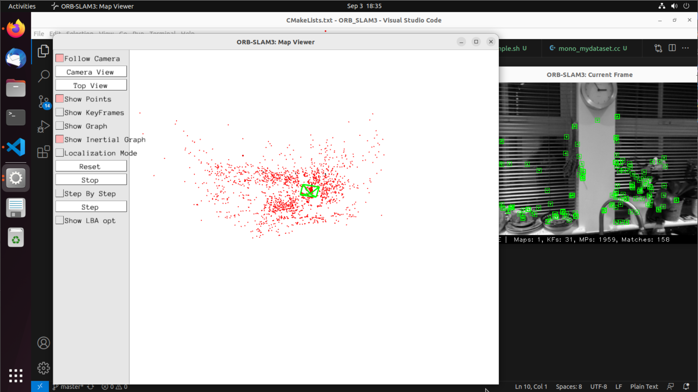 What Are The Points That We See In Pangolin Visualization · Issue 803 · Uz Slamlab Orb Slam3