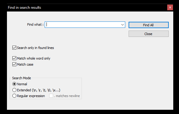 [DarkMode] Dark mode on Progress and Find in finder dialogs · Issue #10233 · notepad-plus-plus ...