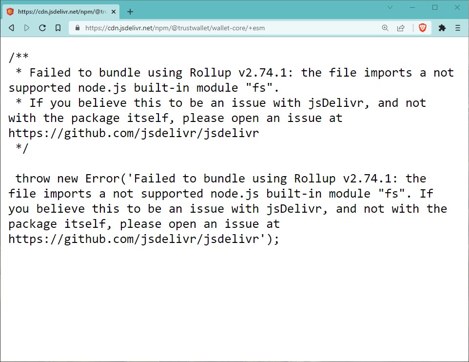fs promises unrecognisable · Issue #18466 · jsdelivr/jsdelivr · GitHub