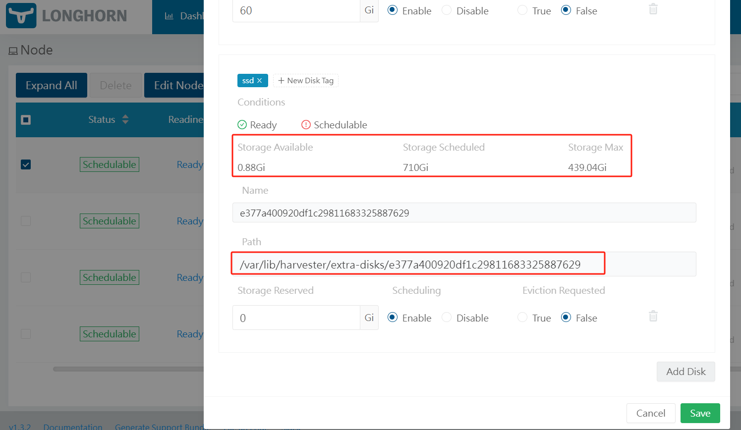 unable to salvage volume pvc-714fdc28-5d7b-46ca-bce4-e360680ba74e: disk with UUID 8ea1f870-8d9d ...