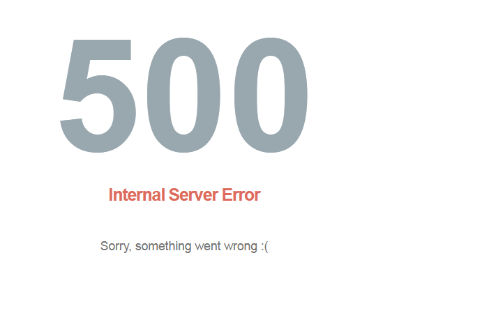 Ошибка 500 Internal Server Error Sorry, something went wrong при ...