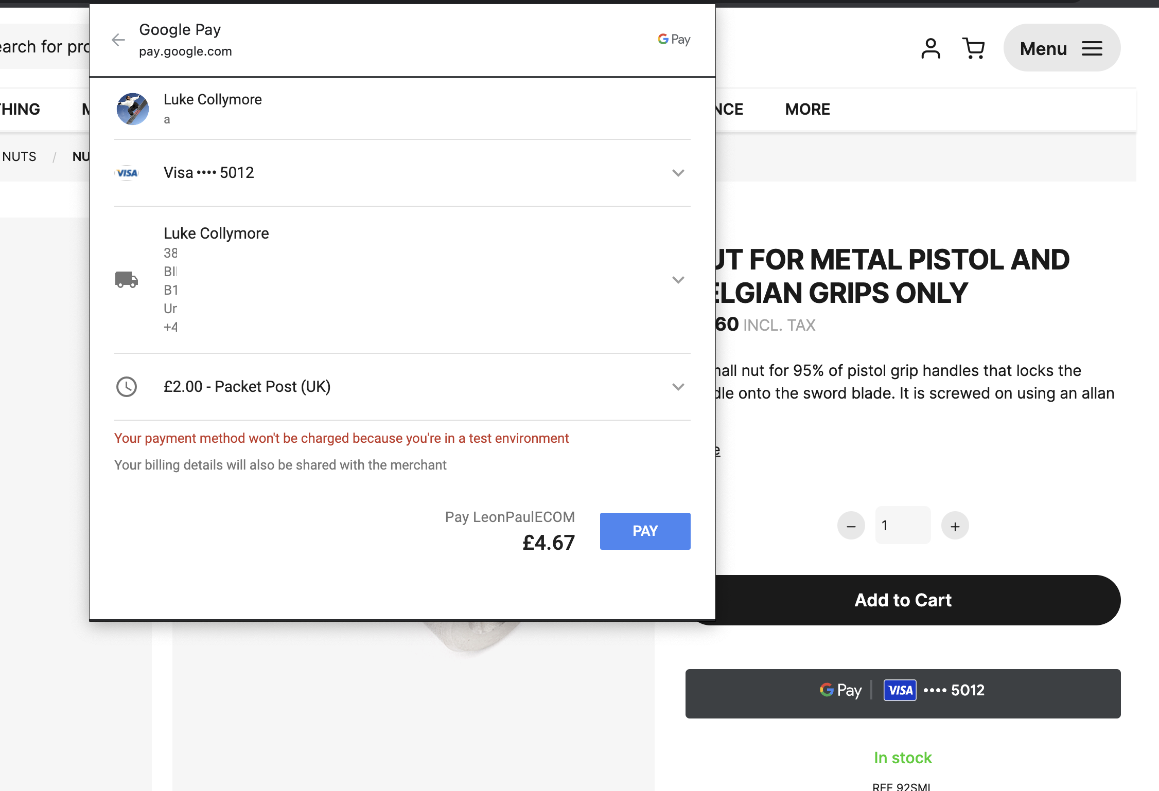 Instant Pay buttons not working on test environment · Issue #33 · Adyen ...